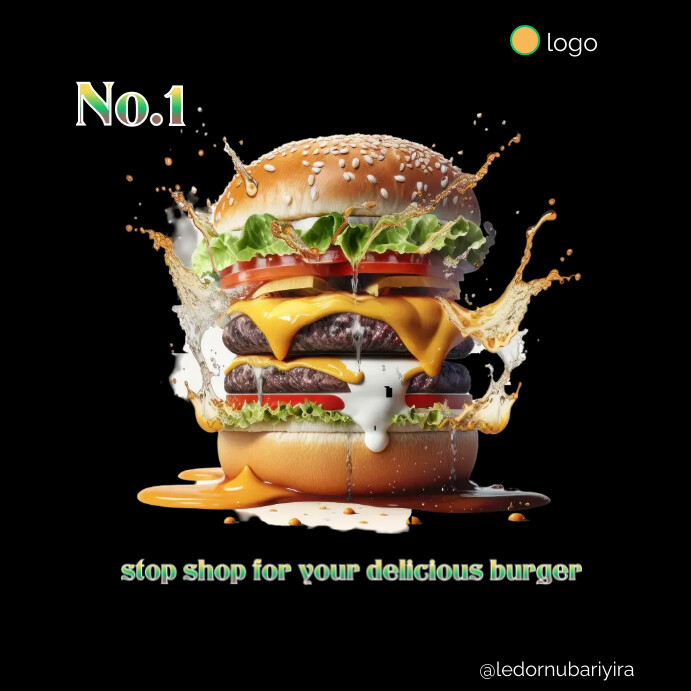 Hamburger poster Template | PosterMyWall