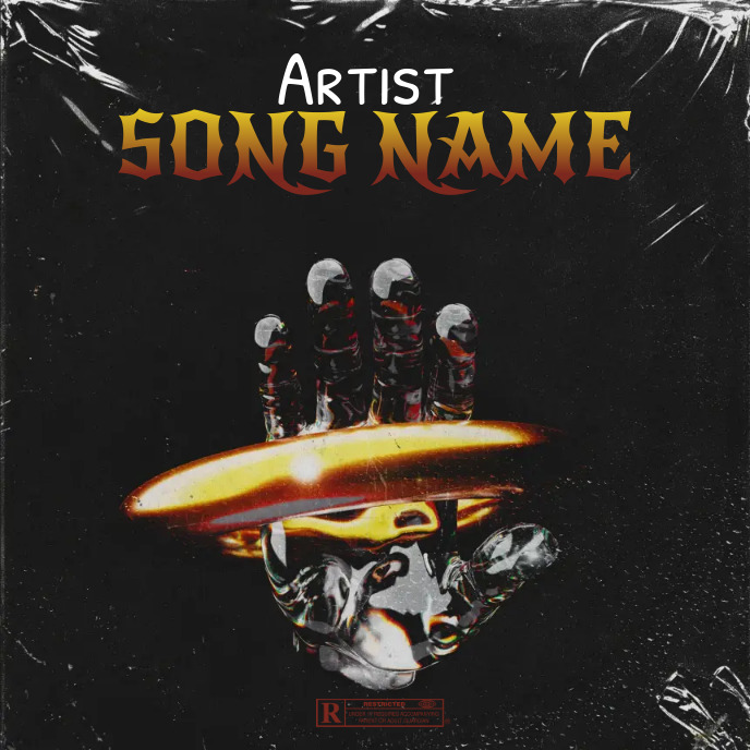 Modèle Main Couverture de L'album Musique Art Piège Mixtape Rap ...