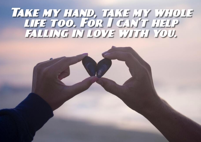 HAND AND LOVE QUOTE TEMPLATE | PosterMyWall
