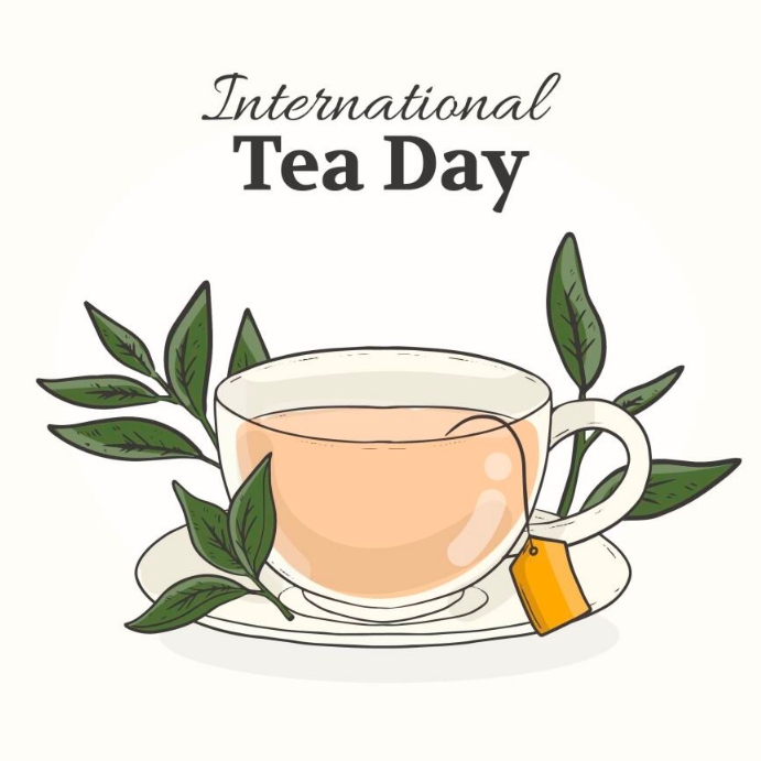 Copy of Hand drawn international tea day illustration | PosterMyWall