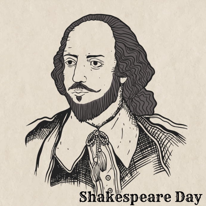 Plantilla de Hand drawn Shakespeare illustration | PosterMyWall