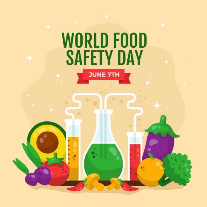 Copy of Hand drawn world food safety day design | PosterMyWall