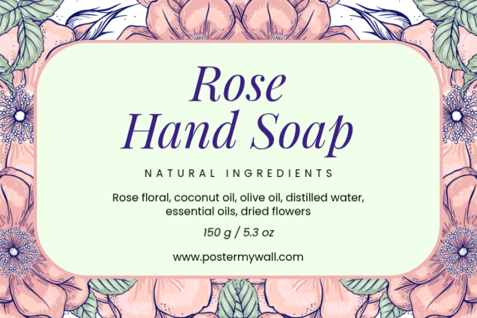 hand soap label design Template | PosterMyWall