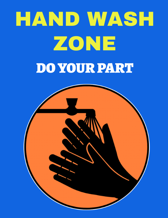 HAND WASH SANITIZE Template | PosterMyWall