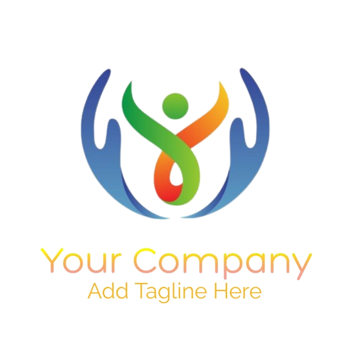 Plantilla de Hand with people care logo vector, icon, sign | PosterMyWall
