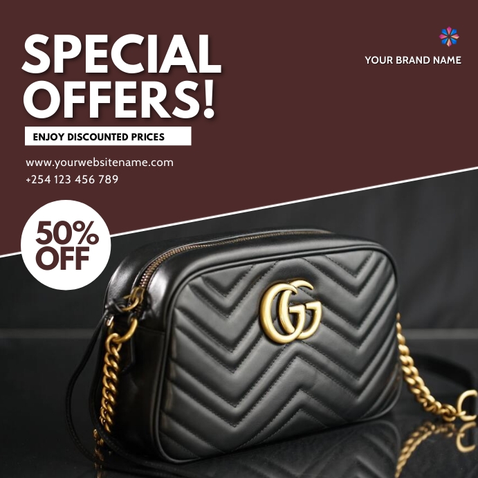 handbag purse fashion sale template | PosterMyWall