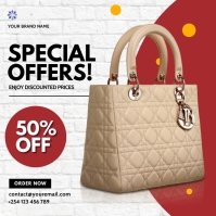 handbag purse fashion sale template | PosterMyWall