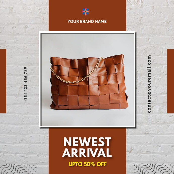 Copy of handbag purse fashion sale template | PosterMyWall