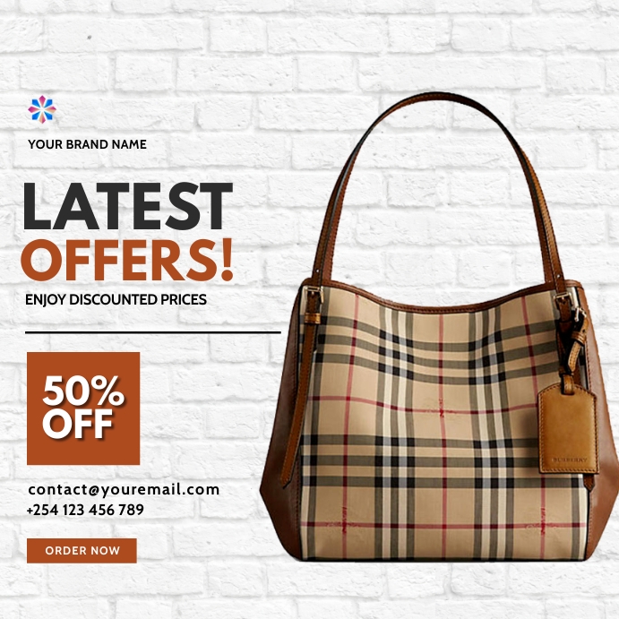 handbag purse fashion sale template | PosterMyWall