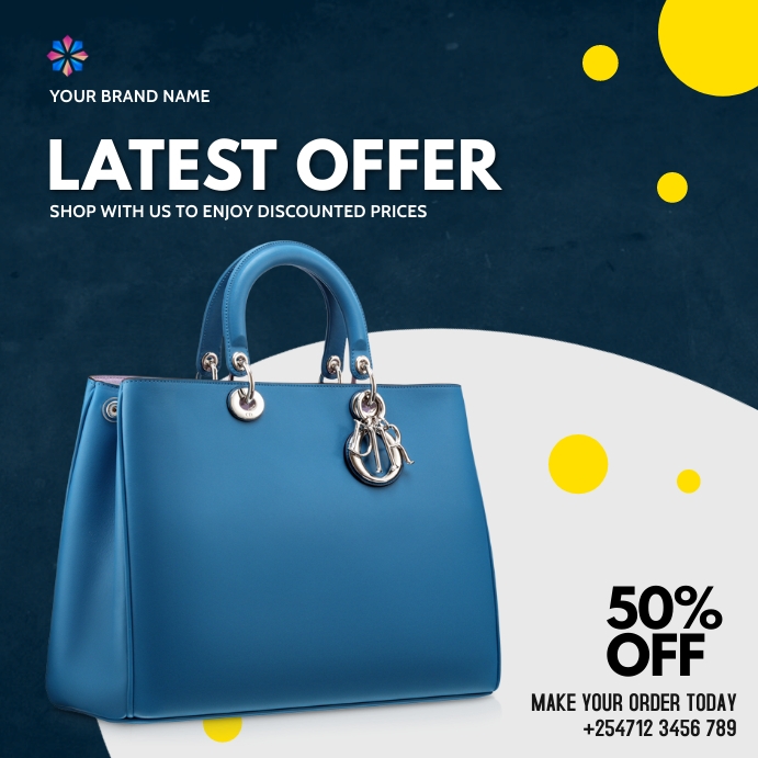 handbag purse fashion sale template | PosterMyWall