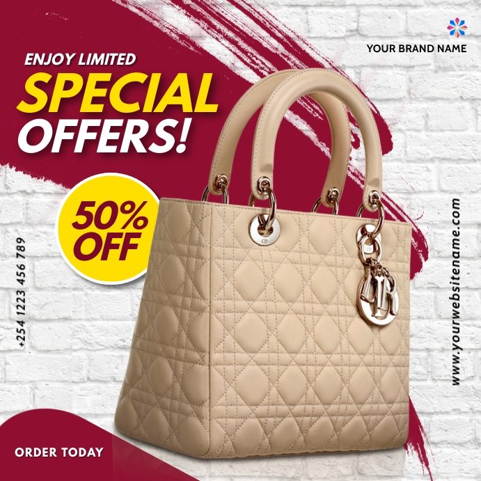 handbag purse fashion sale template | PosterMyWall