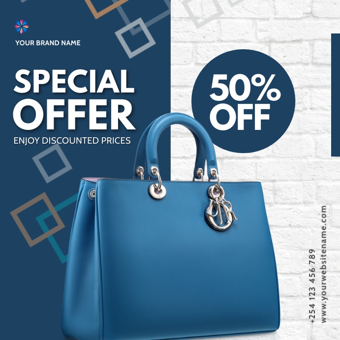 handbag purse fashion sale template | PosterMyWall