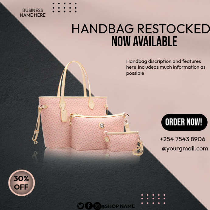 handbag sale Template | PosterMyWall