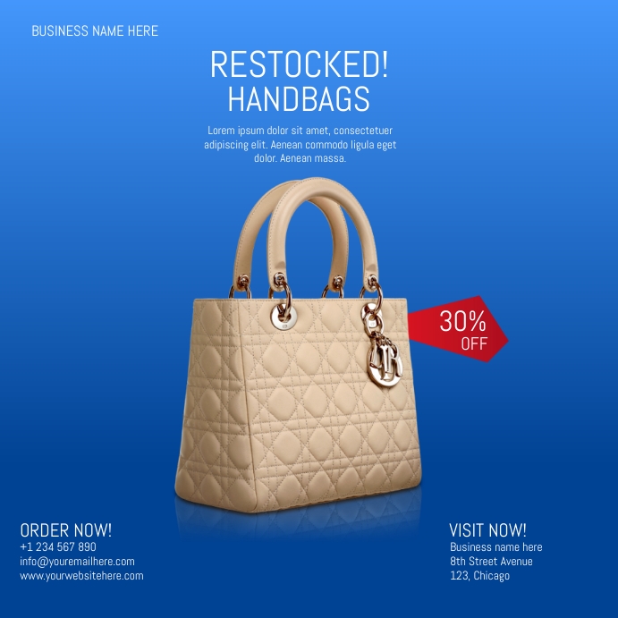 handbag sale Template | PosterMyWall