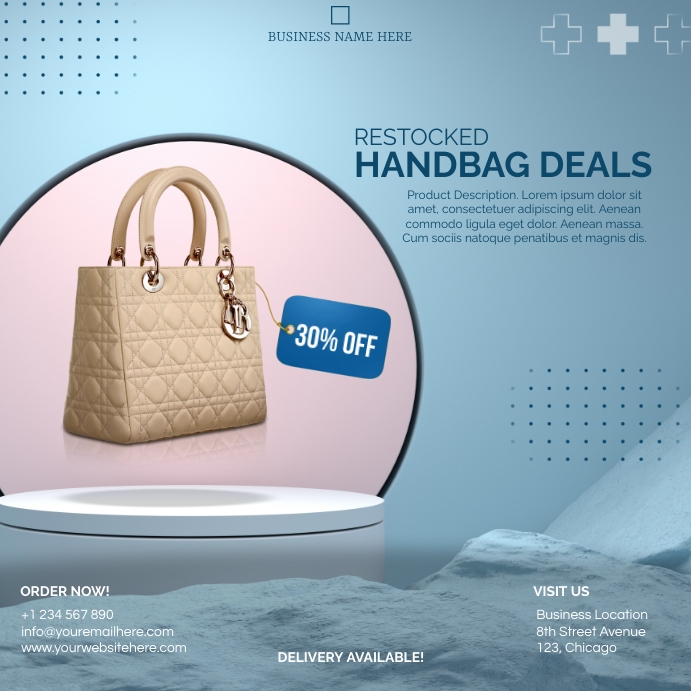 Plantilla de Folleto de Venta de Bolsos | PosterMyWall