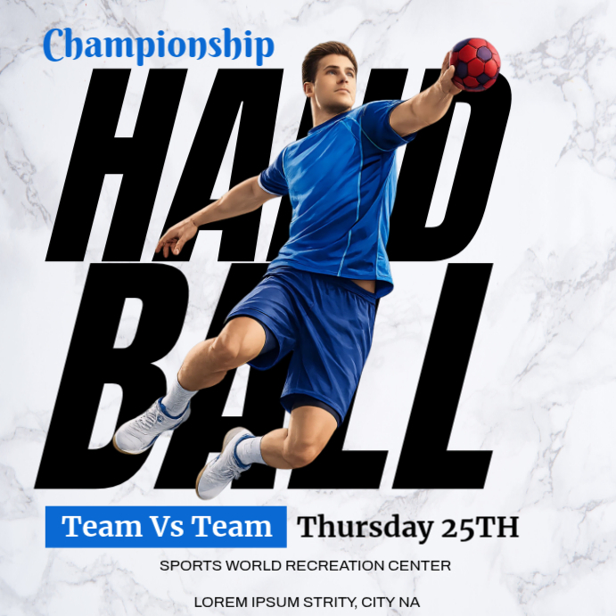Modèle Handball poster | PosterMyWall
