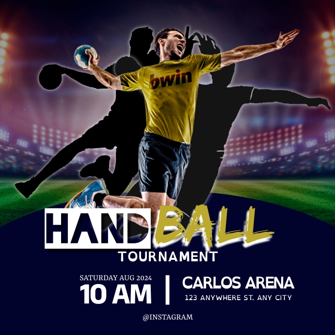 handball tournament Template | PosterMyWall