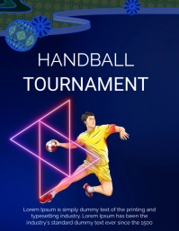 Handball Tournament Poster Template | PosterMyWall