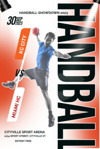 Handball Tournament Poster Template | PosterMyWall