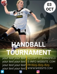 HANDBALL FLYER DESIGN Template | PosterMyWall