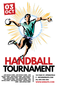 Handball Template | PosterMyWall