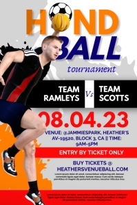 HANDBALL TOURNAMENT POSTER TEMPLATE (1) | PosterMyWall