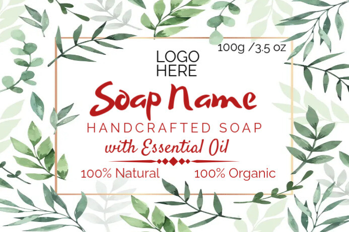 Copy of Handcrafted Saop Label Design Template | PosterMyWall