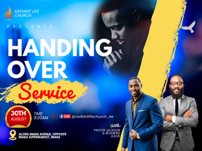 Handing over service poster Template | PosterMyWall
