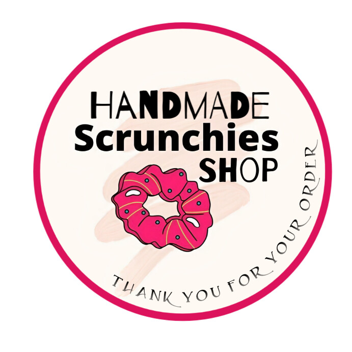 Copy of Handmade sticker for scrunchies Instagram post | PosterMyWall
