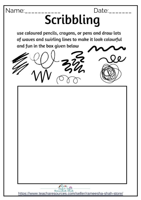 handwriting practice for kids/toddlers Template | PosterMyWall
