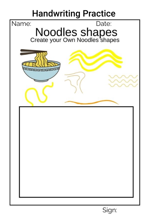 Handwriting Practice for kids/toddlers Template | PosterMyWall