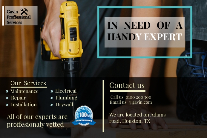 handy man Template | PosterMyWall