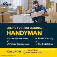 Handyman ad Template | PosterMyWall
