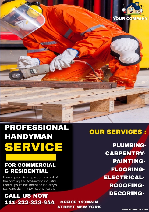 HANDYMAN Template | PosterMyWall