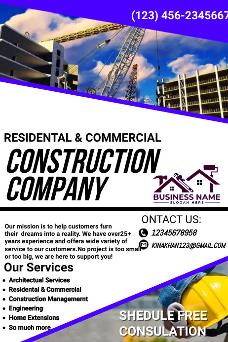 Copy of handyman flyer, plumber flyer, construction f | PosterMyWall