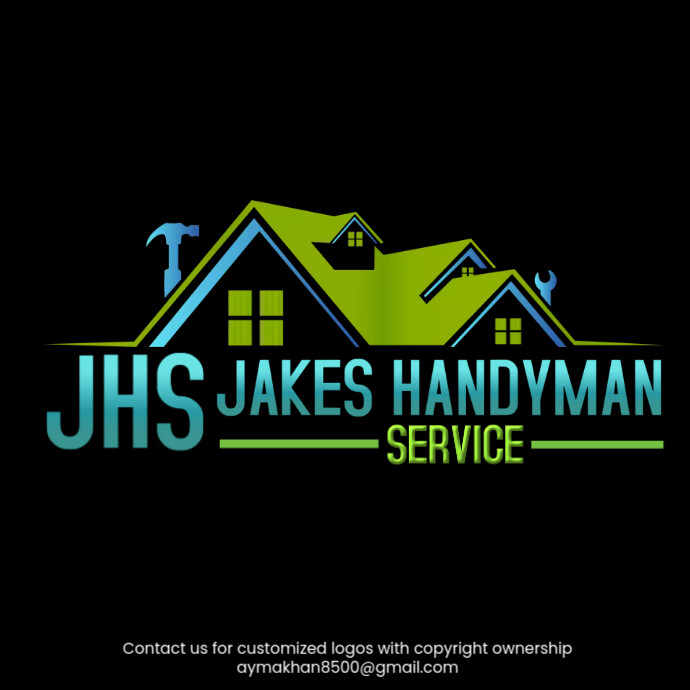 Handyman logo, house repair construction logo Template | PosterMyWall
