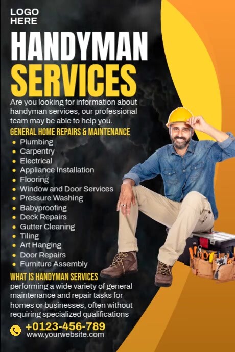 Handyman Services Template | PosterMyWall