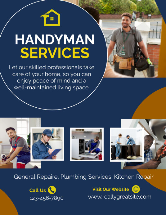 Handyman Services Template | PosterMyWall