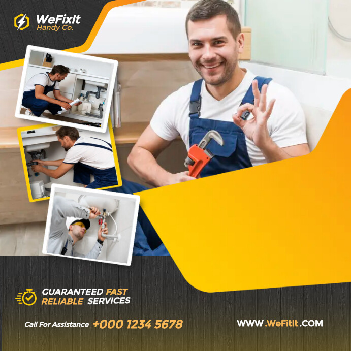Plantilla de Handyman We Fit It | PosterMyWall