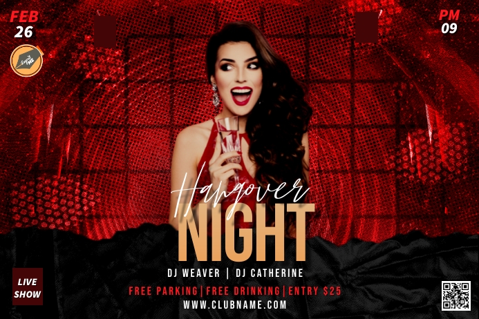 Hang Over Night Party Template | PosterMyWall
