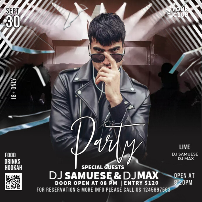 Copy of Hang Over Night Party | PosterMyWall