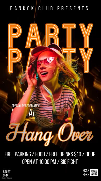 Hang Over Party Video Template | PosterMyWall
