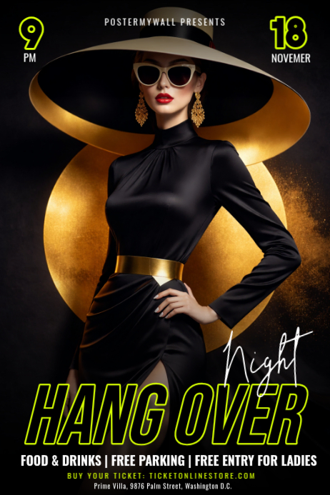 Hang Over Poster Template | PosterMyWall