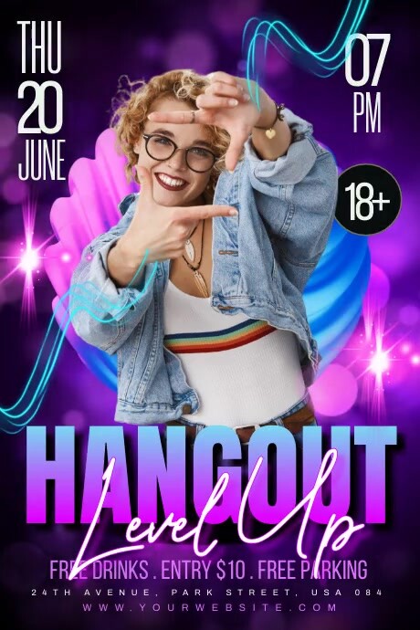 Hangout Party Club Template | PosterMyWall