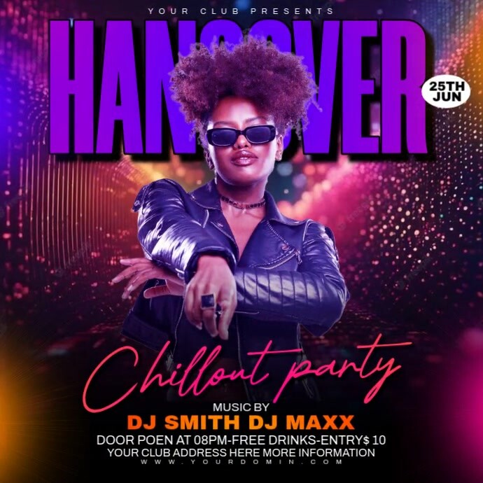 Hangover chillout party Template | PosterMyWall