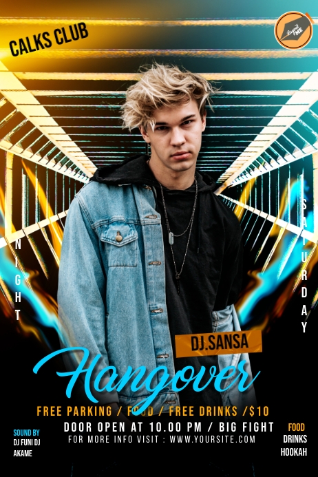 Copy of Hangover Club Party Poster | PosterMyWall