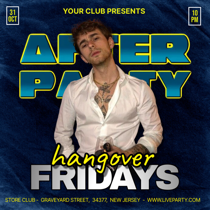 Hangover Friday Night Template | PosterMyWall