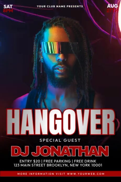 Hangover Night Club Template | PosterMyWall