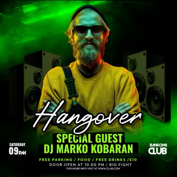 Hangover Night Club Template | PosterMyWall