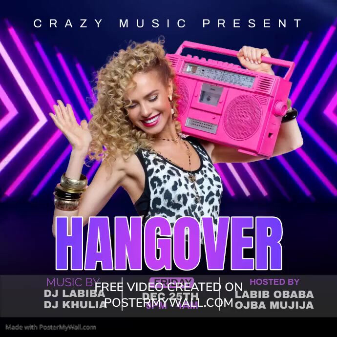 Hangover Night Club Video Template | PosterMyWall